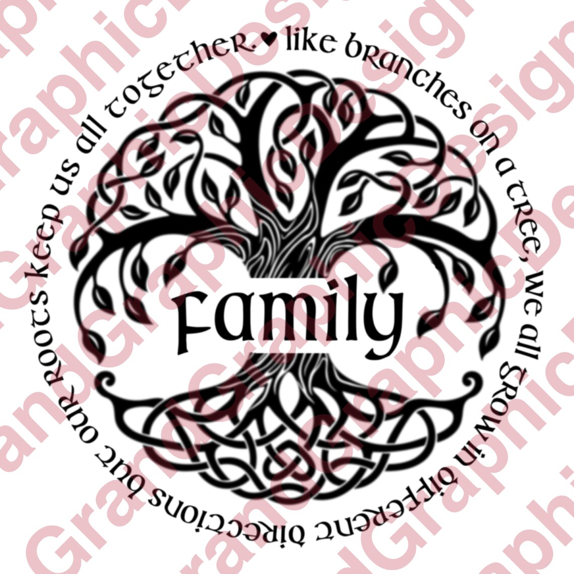 Celtic Family Tree Roots - We All Grow - PNG & SVG - Etsy