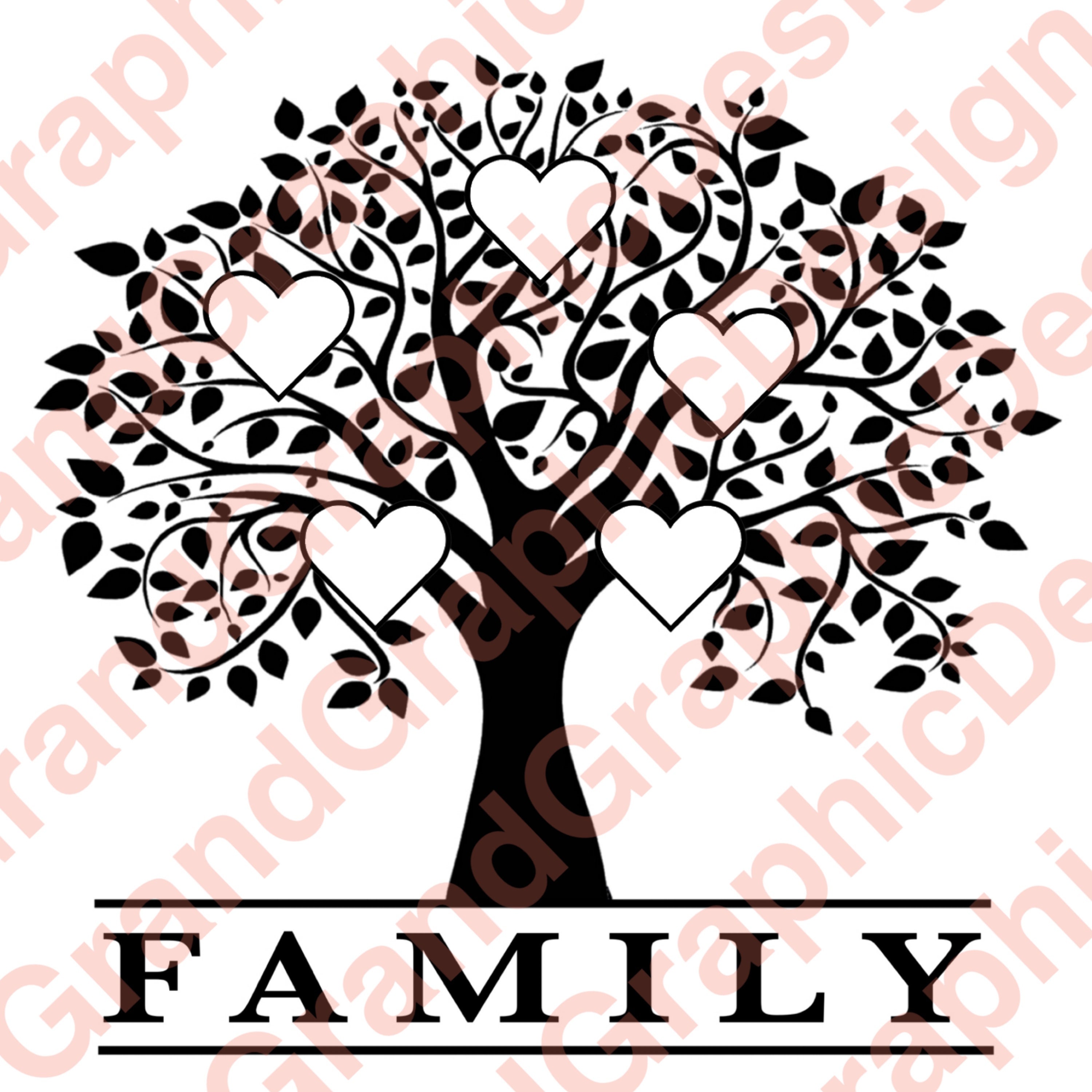 Family Tree Blank - (PNG) - Etsy