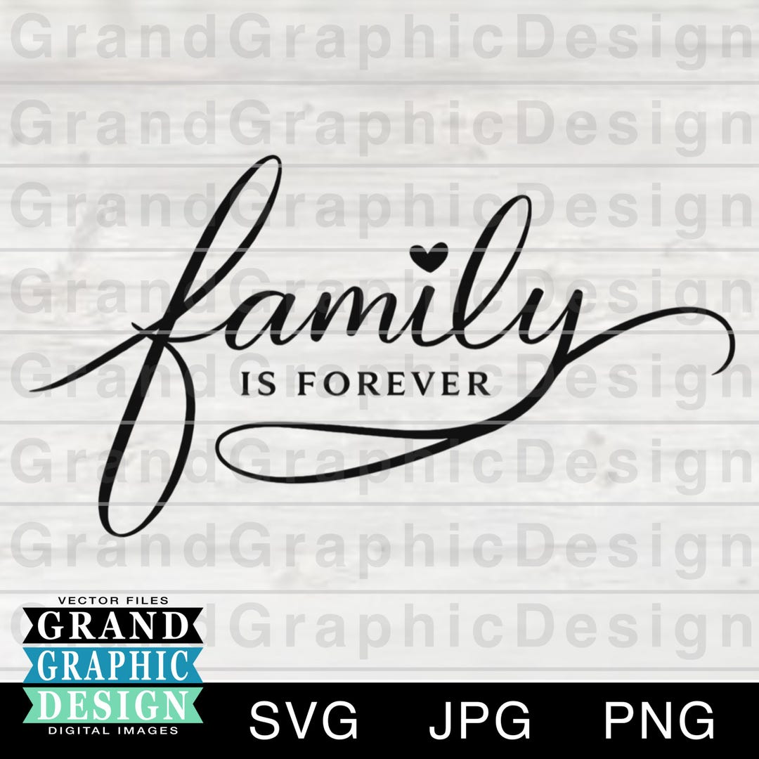 Family is Forever (JPEG, SVG, & PNG) - Etsy