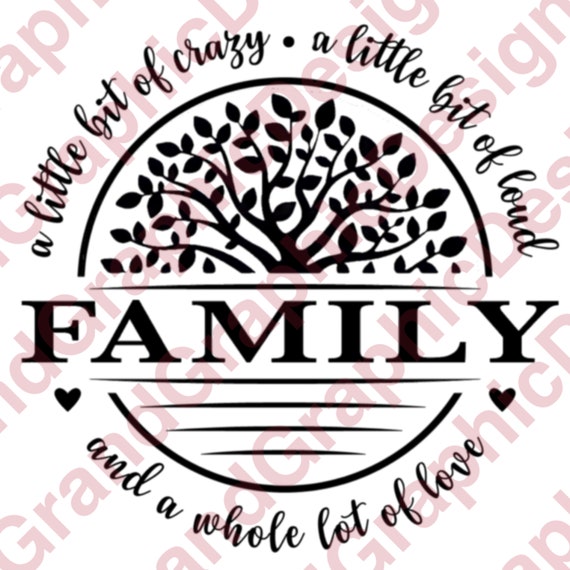 FAMILY a Little Bit of Crazy Script Font JPEG & PNG - Etsy