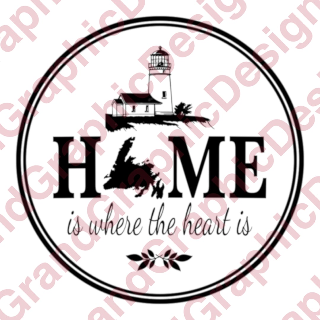 Home is Where the Heart is Newfoundland PNG and SVG! - Etsy