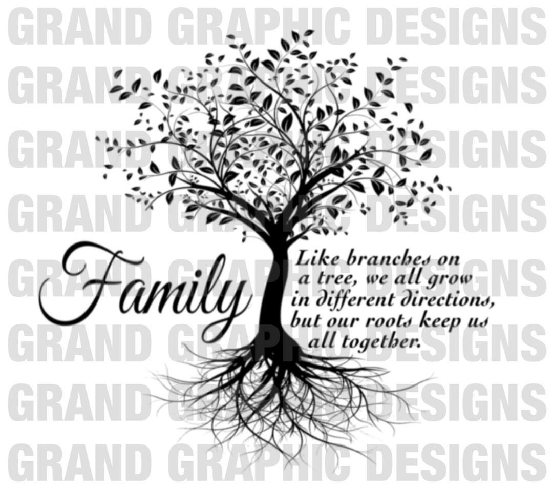 Family Tree Roots PNG and SVG Keep Family Together - Etsy Canada