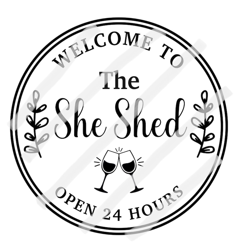 She Shed Sign Welcome PNG and SVG Jersey Shore - Etsy