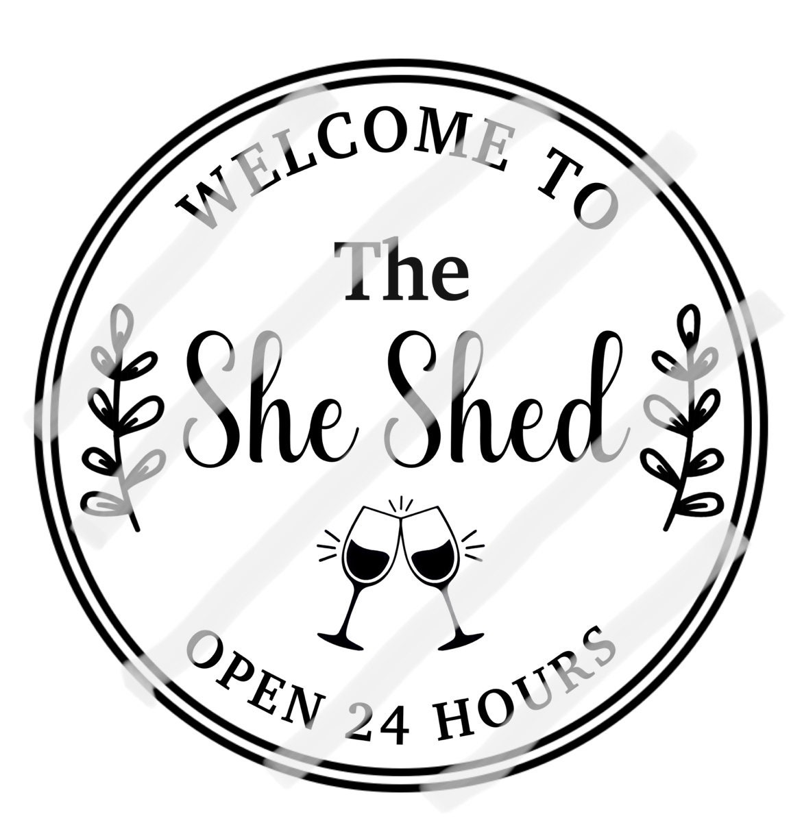 She Shed Sign Welcome PNG and SVG Jersey Shore - Etsy