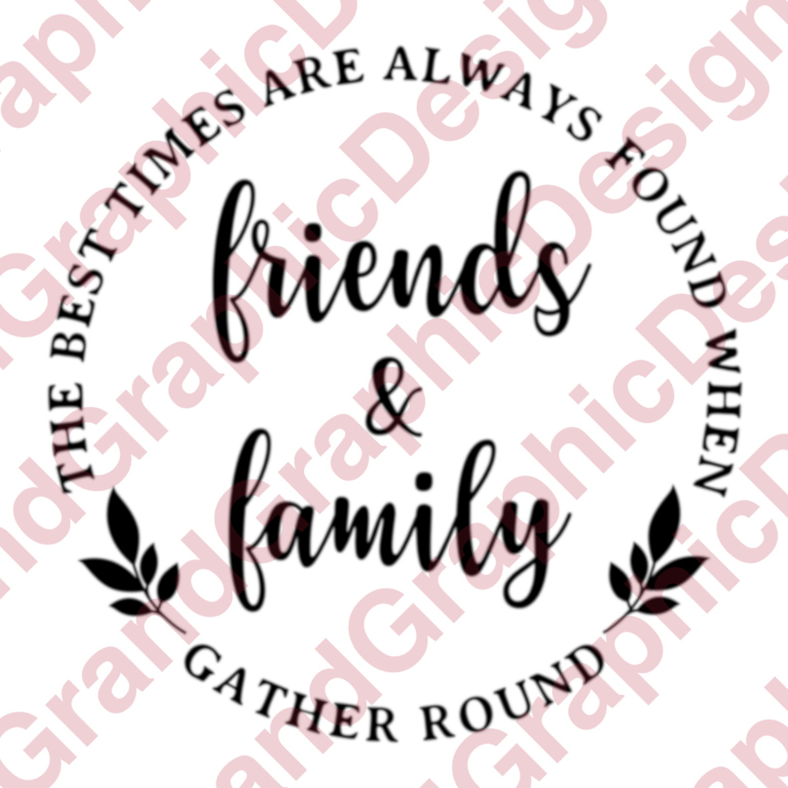 Friends & Family Gather Round (JPEG, PNG) - Etsy