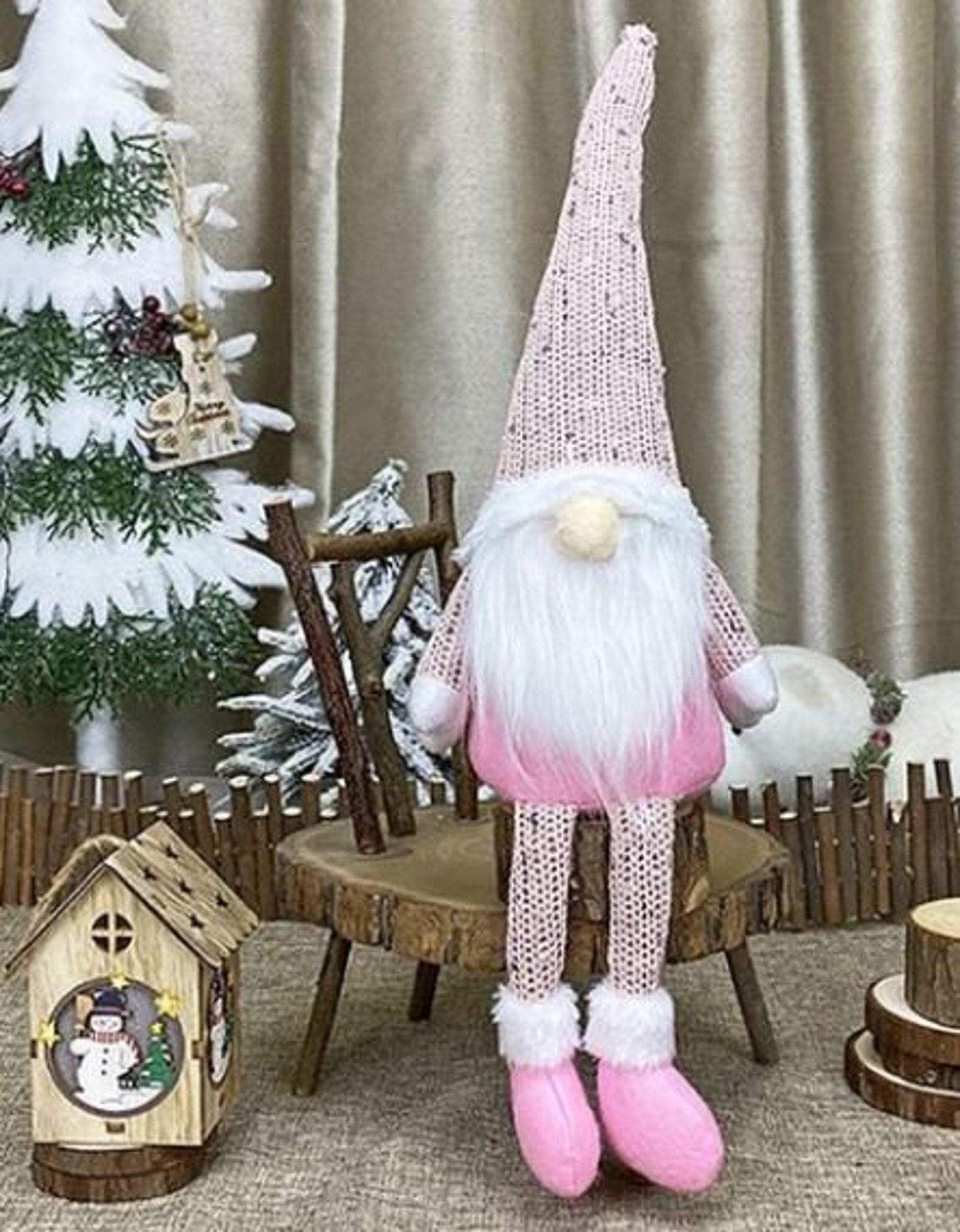 Christmas Gnomes and Gonks Fun Character for Home Shelf Desk Kitchen ...