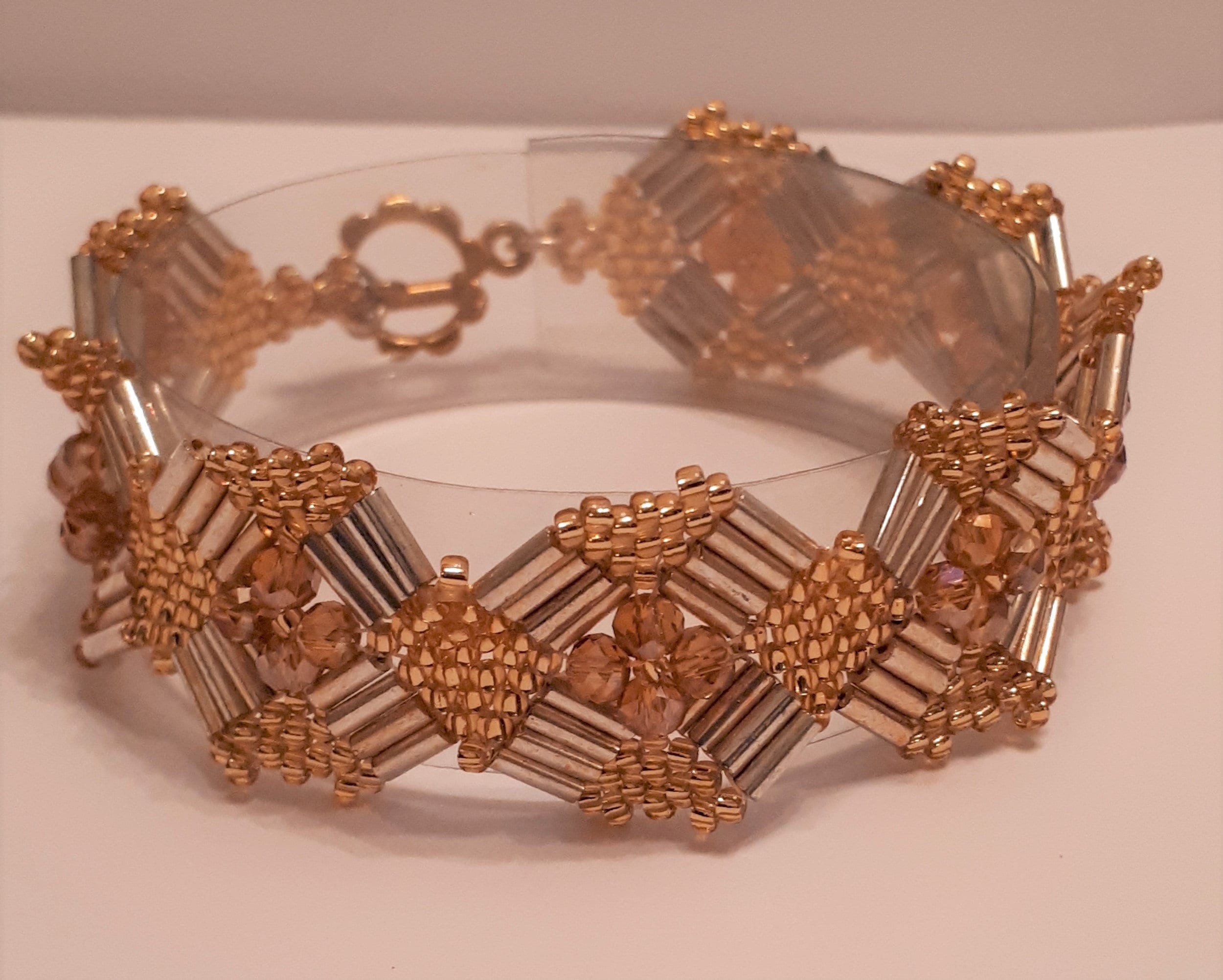 Crystal Bugle Bead Weaving Tutorial: DIY Bracelet, Necklace, Earrings ...
