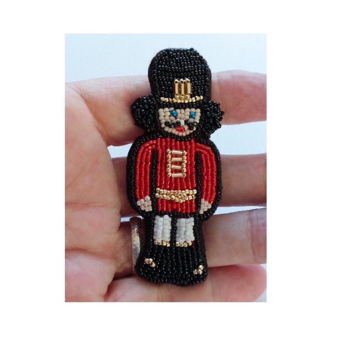 Bead Embroidery Tutorial, Pattern , Nutcracker, PDF Download to Make ...