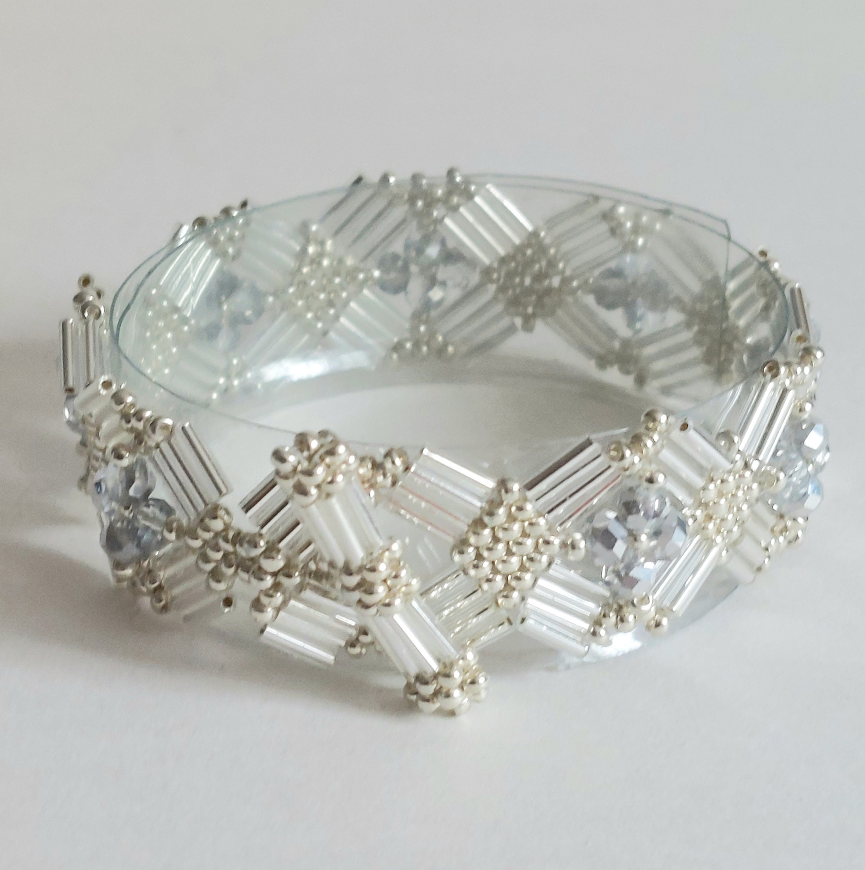 Crystal Bugle Bead Weaving Tutorial: DIY Bracelet, Necklace, Earrings ...
