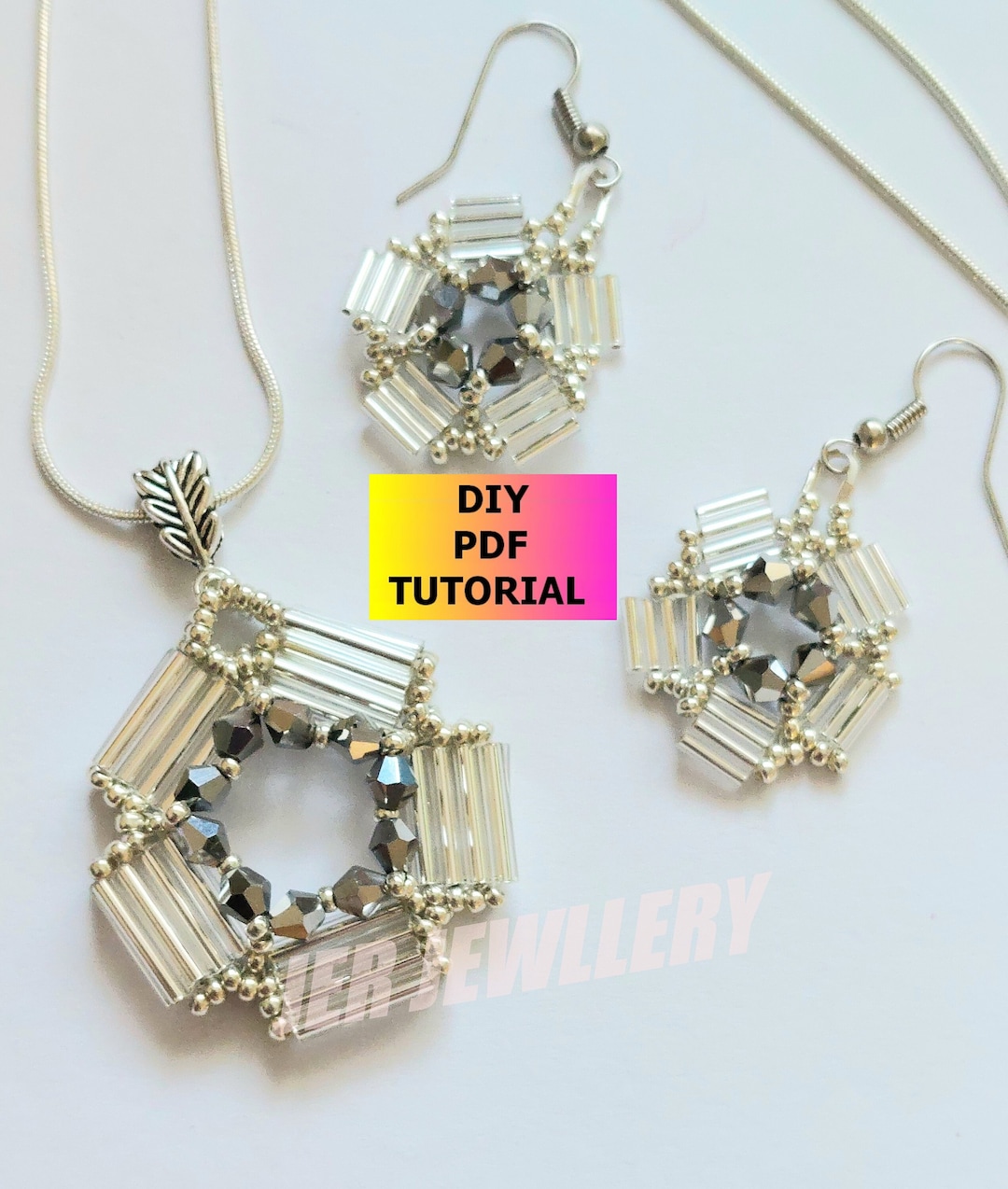 Bead Weaving Tutorial - Bugle Elegance PDF Download to Make Your Own ...