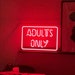 Adults Only Neon Sign,adults Only Led Sign,neon Sign for Bedroom,quote ...