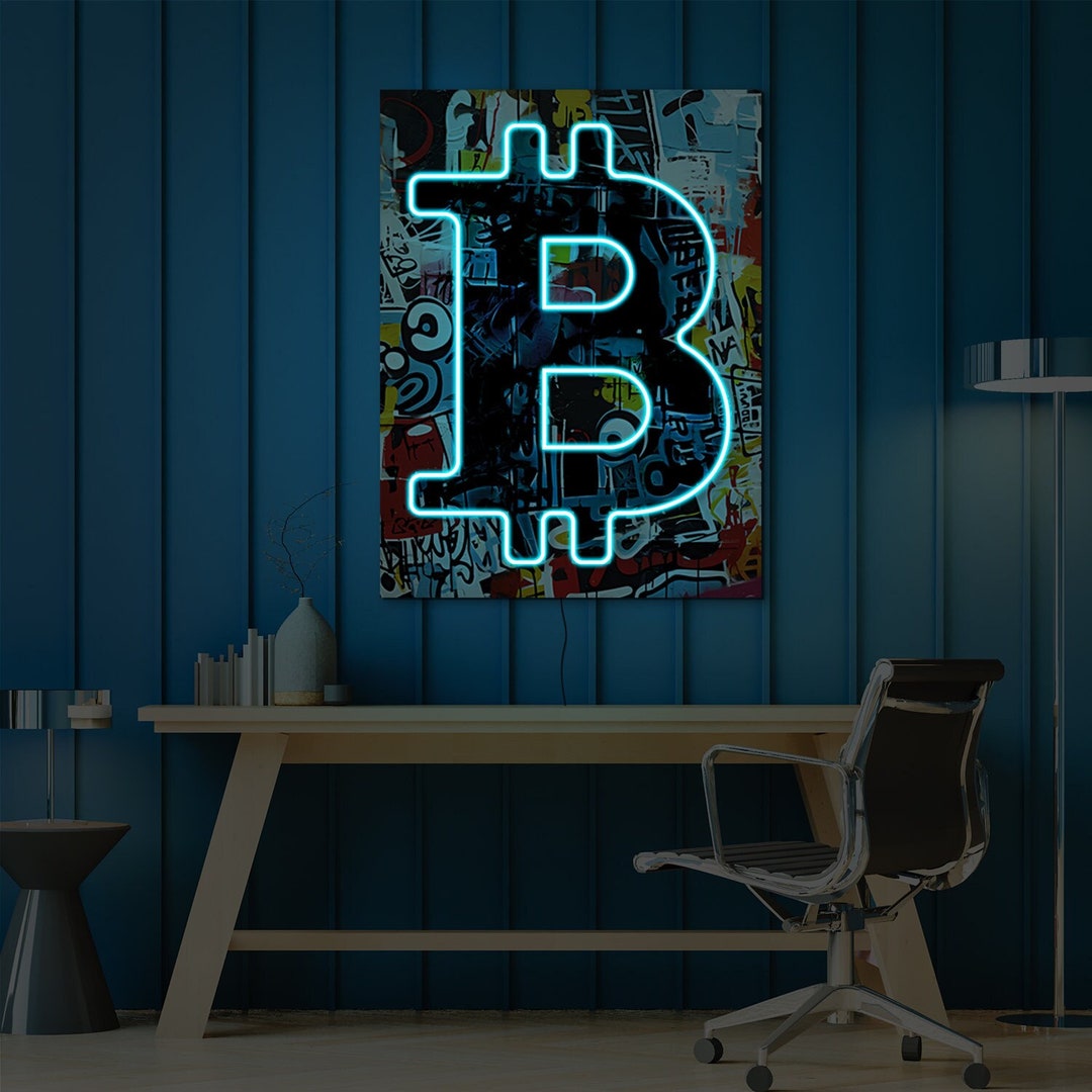 Bitcoin Neon Sign, Money Neon Sign, Neon Pop Art, Crypto Neon Poster ...