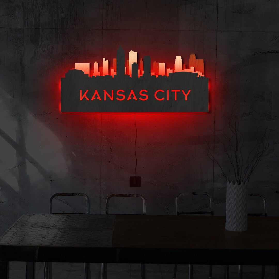 Kansas City Neon Sign, Kansas City Light Sign, Kansas City Led Sign ...
