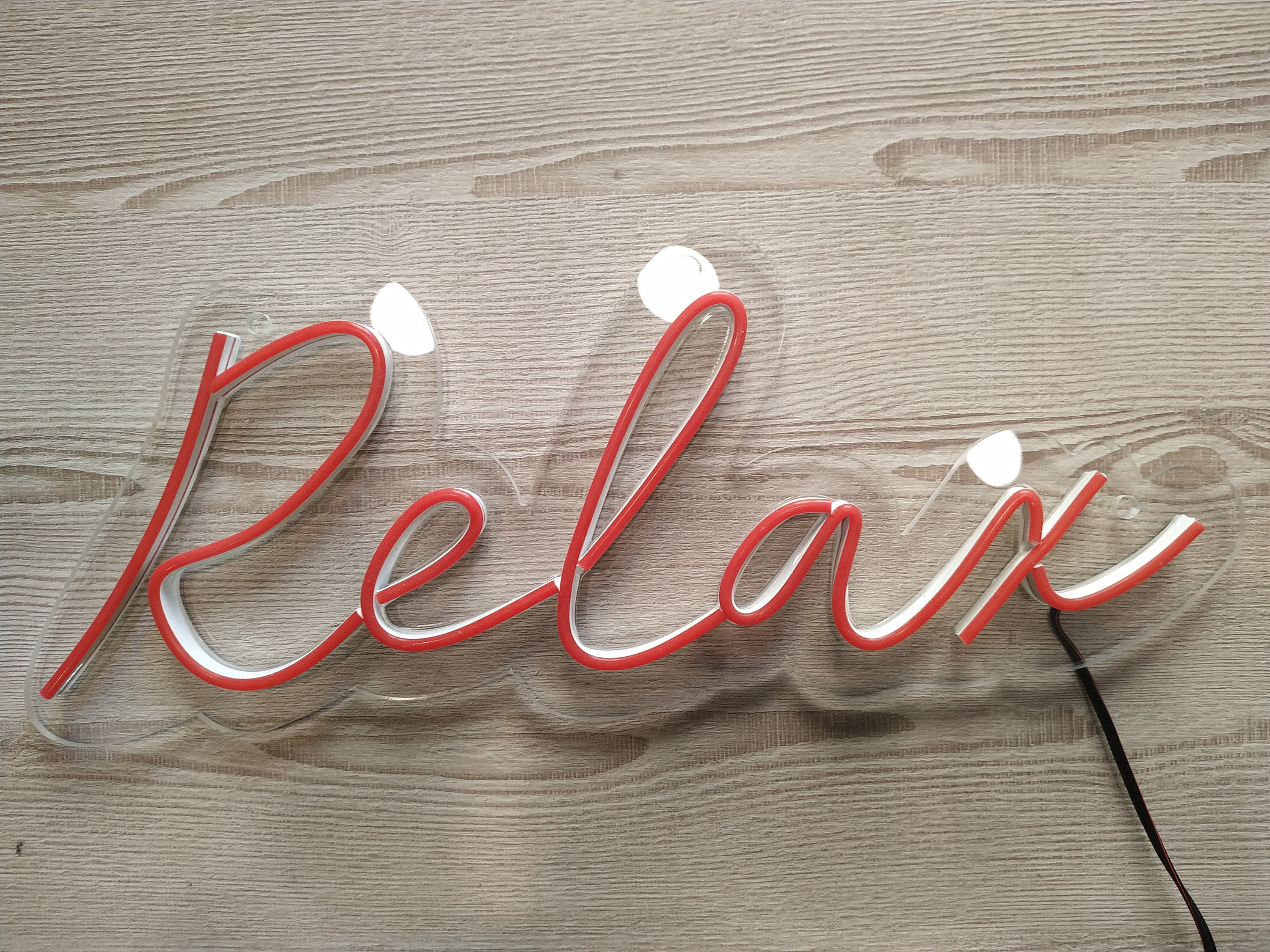 Relax neon signNeon light sign customNeon sign bedroom | Etsy