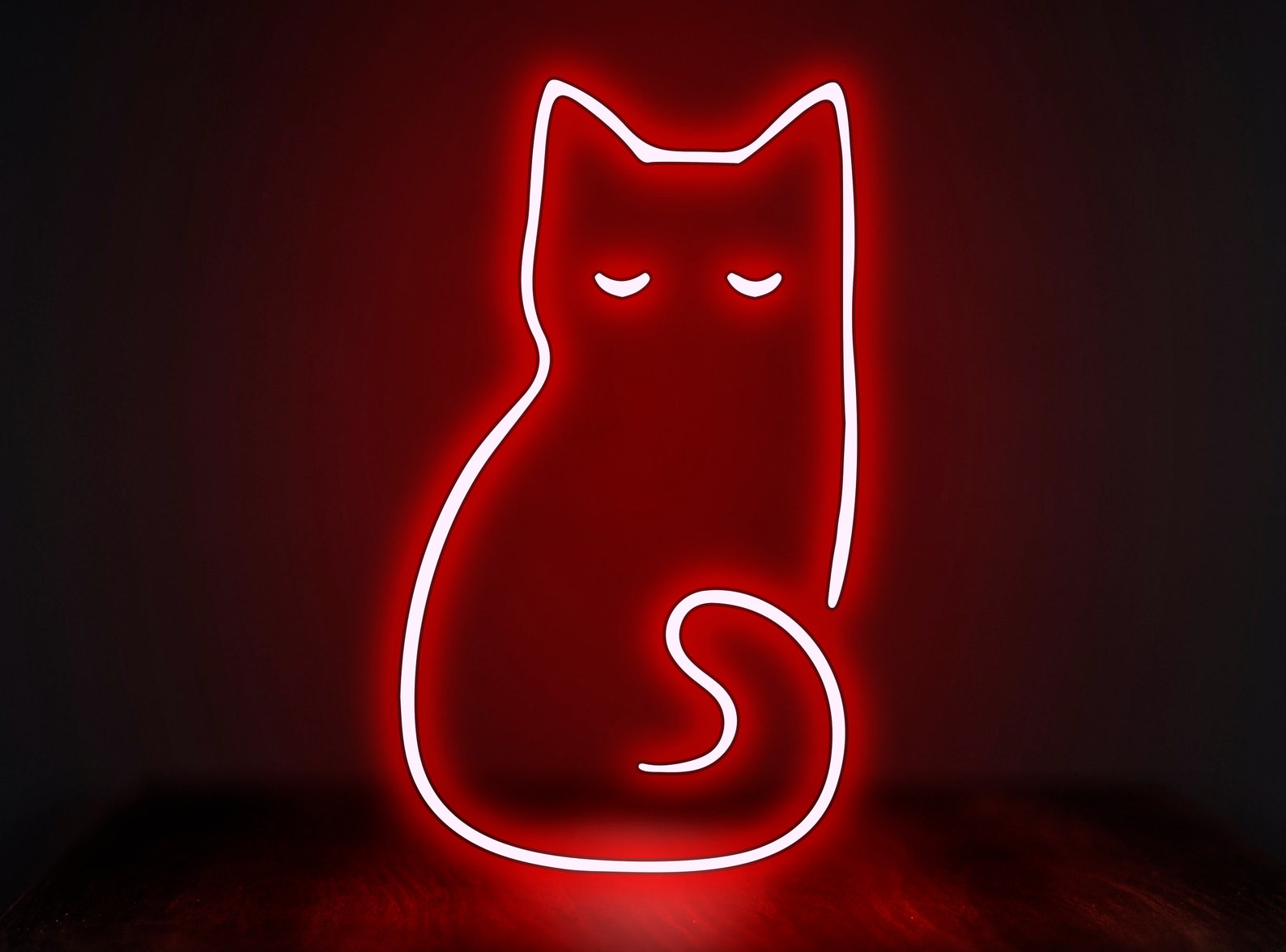 Cat Neon Signcat Neon Lightneon Sign Catneon Sign | Etsy