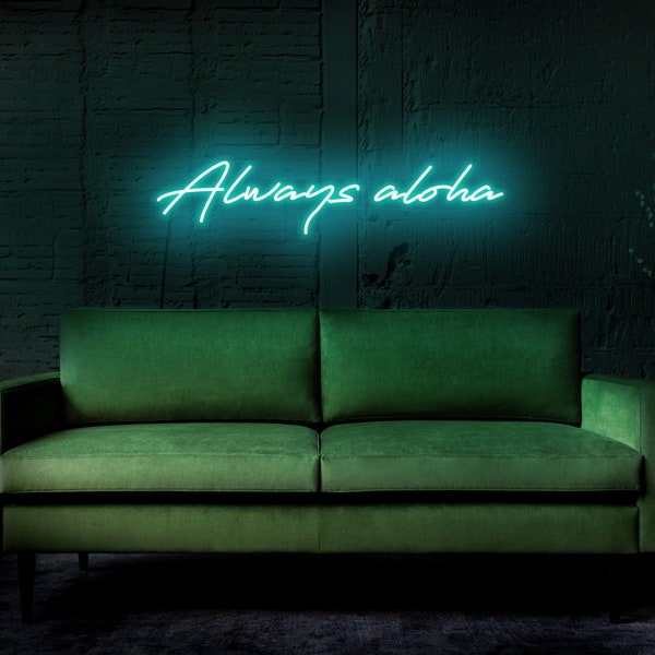 Aloha Neon Sign - Etsy