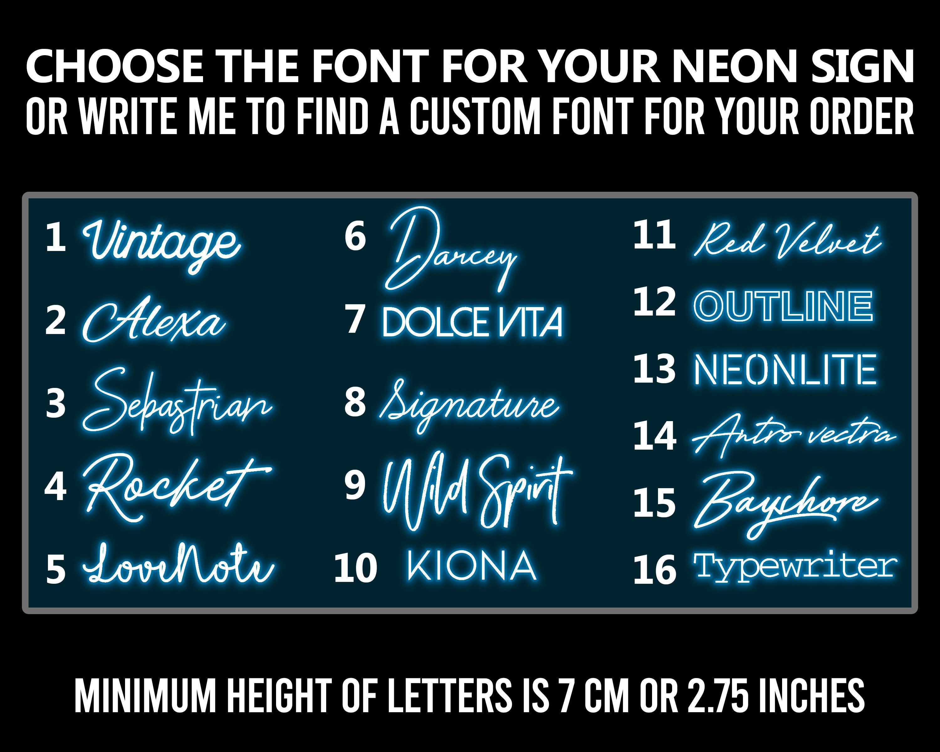 Personalized Neon Light up Sign Custom Neon Sign for Home | Etsy