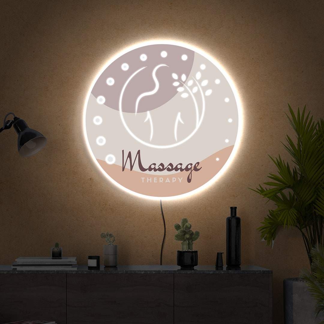 Massage Neon Sign,massage Therapy Light Sign,spa Salon Led Sign ...