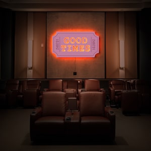 Good Times Ticket Light, Ticket Neon Sign, Good Times Led Sign, Cinema ...