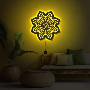 Om Led Light, Om Symbol Neon Light, Yoga Studio Led Decor, Buddha Neon ...