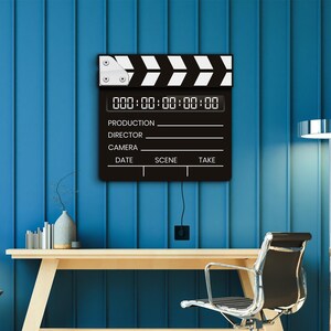 Clapperboard Led Sign, Movie Clapboard Neon Sign, Cinema Neon Sign ...