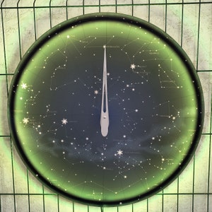 Star Map Clock, Constellation Clock, Celestial Clock, Astrology Clock ...