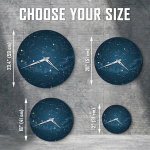 Star Map Clock, Celestial Clock, Constellation Clock, Stellar Clock ...