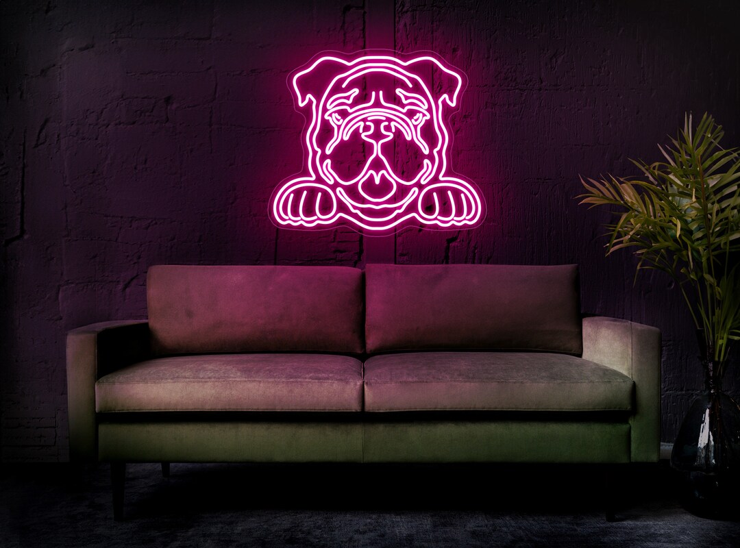 Dog Neon Sign, Pet Neon Sign, Animal Neon Sign, Pug Neon Sign, Pug Dog ...