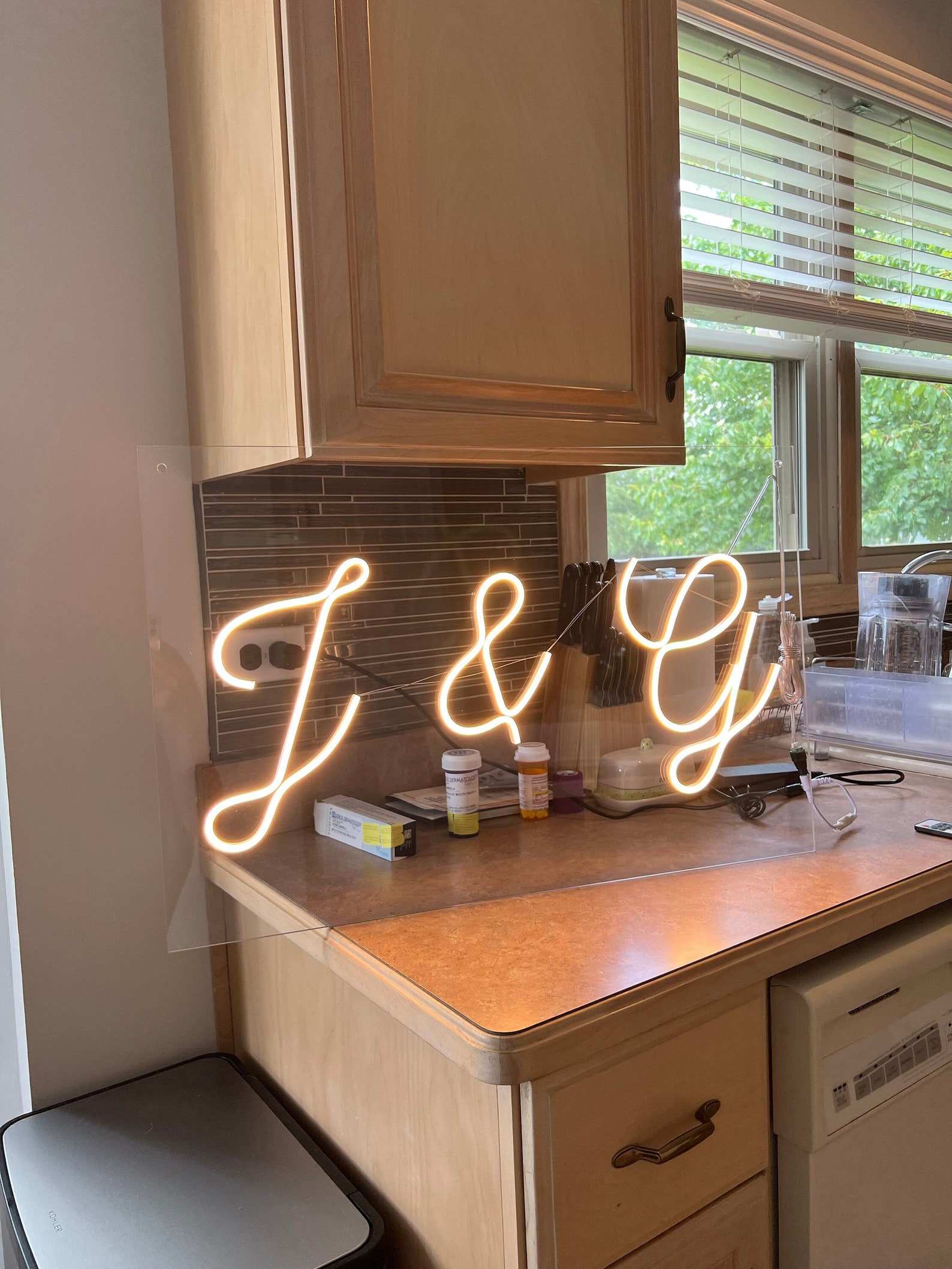 Custom Initials Sign Wedding Neon Sign Custom Initials - Etsy