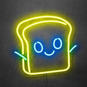 Toast Neon Sign, Bread Light Sign, Kitchen Neon Sign, Food Neon Sign ...