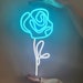 Rose Neon Signrose Neon Lightrose Neon Signs for - Etsy