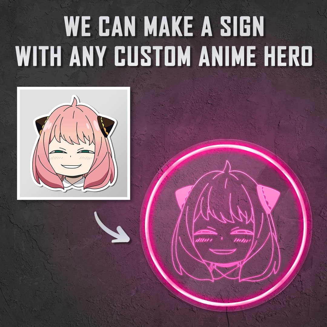 Custom Anime Neon Sign, Custom Anime Led Sign, Custom Anime Gift ...