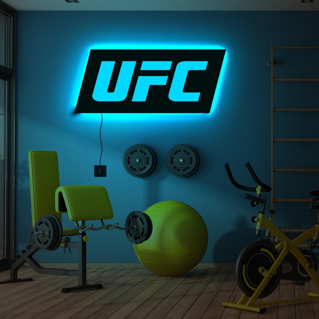 Ufc Neon Sign, Ufc Led Sign, Ufc Logo, Box Neon Sign, Gym Neon Sign ...