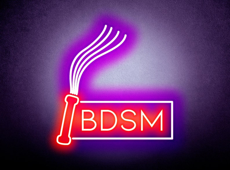 Bdsm Neon Signbdsm Flogger Neon Wall Signbdsm Whip Neon - Etsy