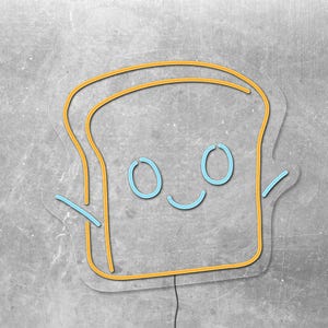 Toast Neon Sign, Bread Light Sign, Kitchen Neon Sign, Food Neon Sign ...