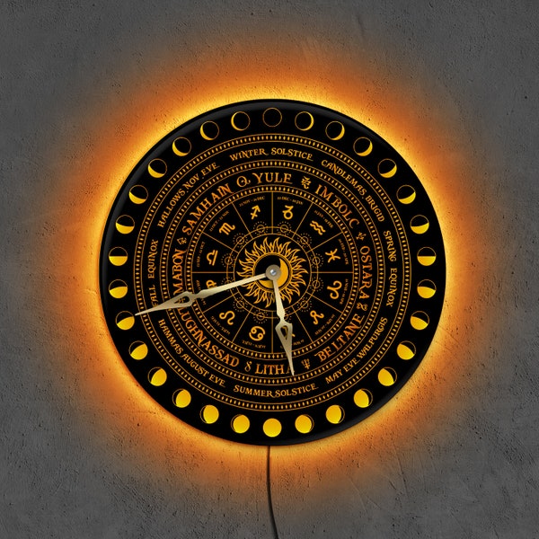 Sun Wall Clock - Etsy