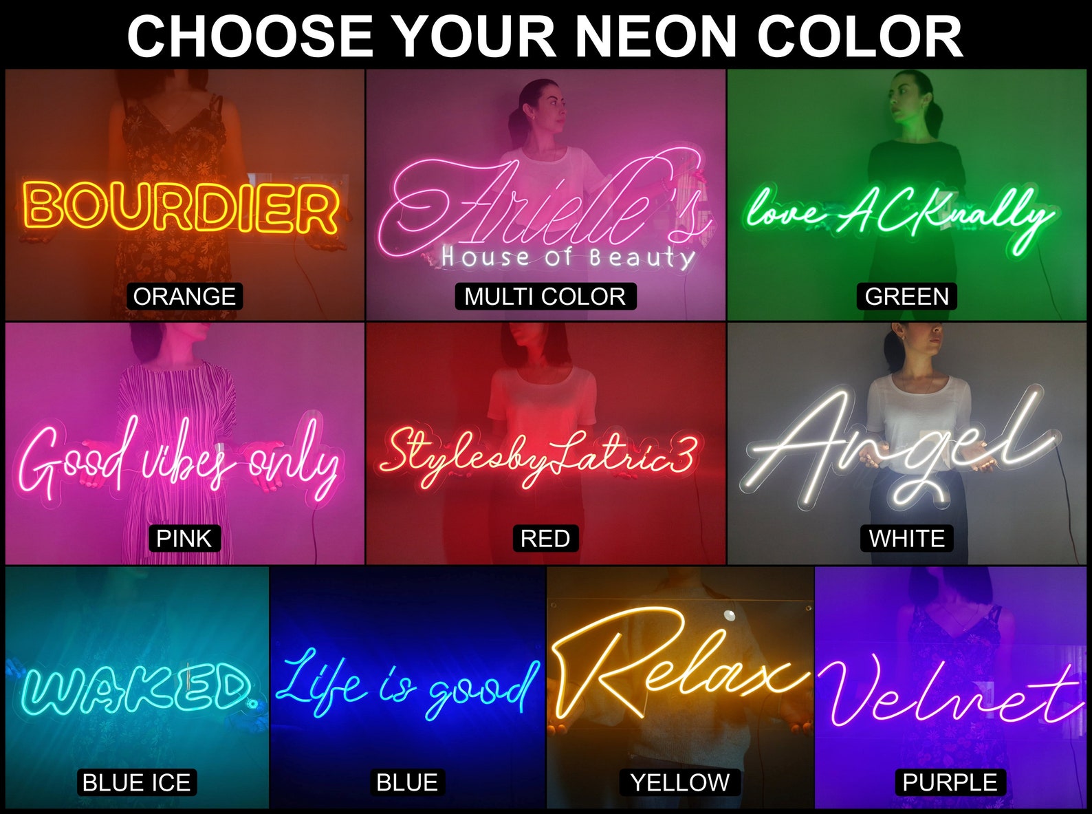 Boujee neonBoujee signCustom neon sign bedroomLed neon sign | Etsy