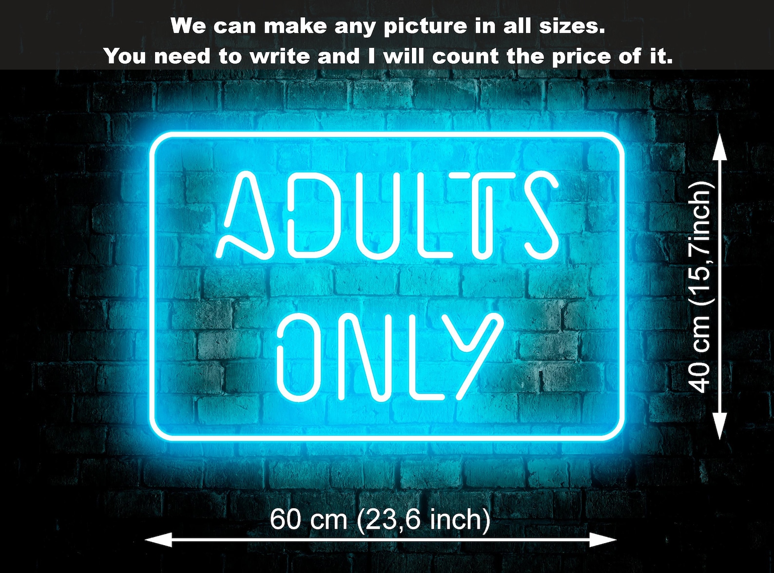 Adults Only Signadults Only Neon Signadult Neon Signneon - Etsy
