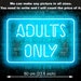 Adults Only Neon Sign,adults Only Led Sign,neon Sign for Bedroom,quote ...