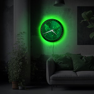 Aviation Wall Clock, Altimeter Clock, Wall Clock Led, Plane Clock ...