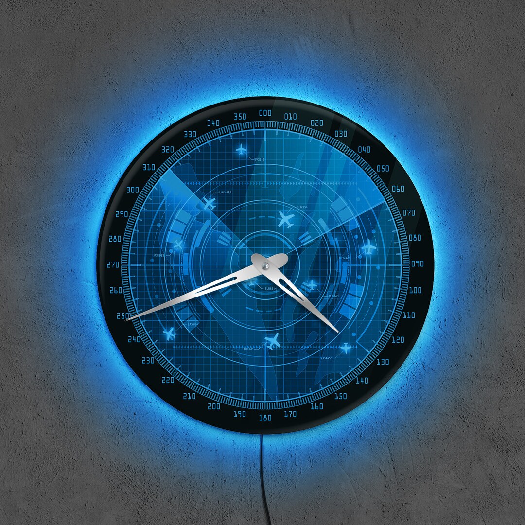 Aviation Wall Clock, Altimeter Clock, Wall Clock Led, Plane Clock ...
