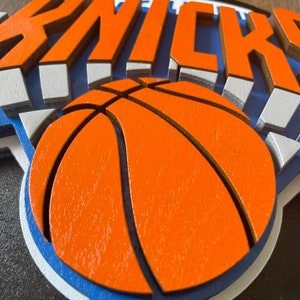 NY Knicks Wall Art 3D Sign Relief Wall Art - Etsy