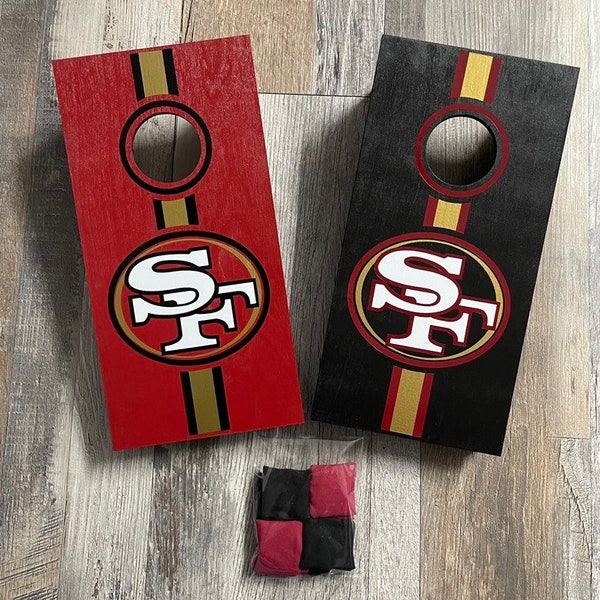 49ers Cornhole - Etsy