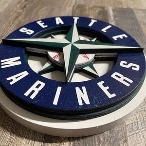 3D Seattle Mariners Wall Art, Stacked Wood Mariners Sign, Mariners ...
