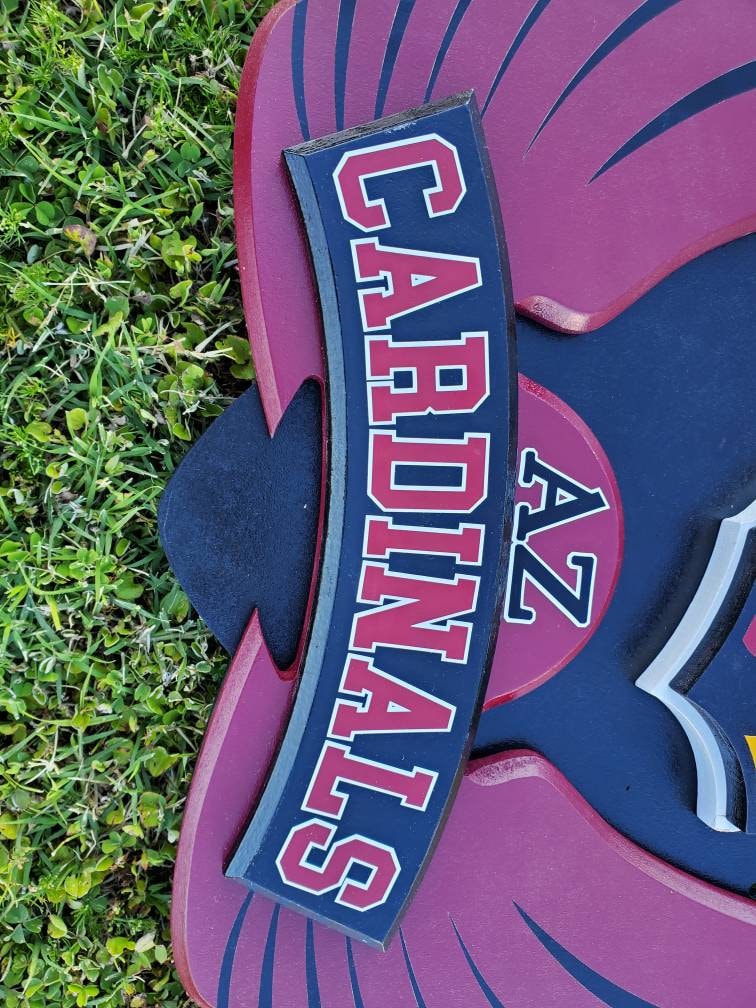 Arizona Cardinals Wall Art 3D Wood Sign Arizona Football | Etsy
