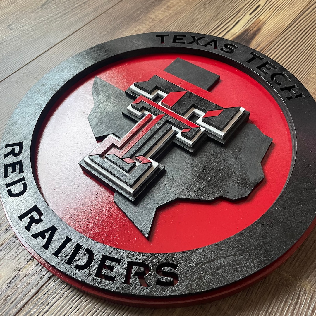 Texas Tech Wall Art Texas 3D Sign Laser Cut Texas Tech Sign - Etsy