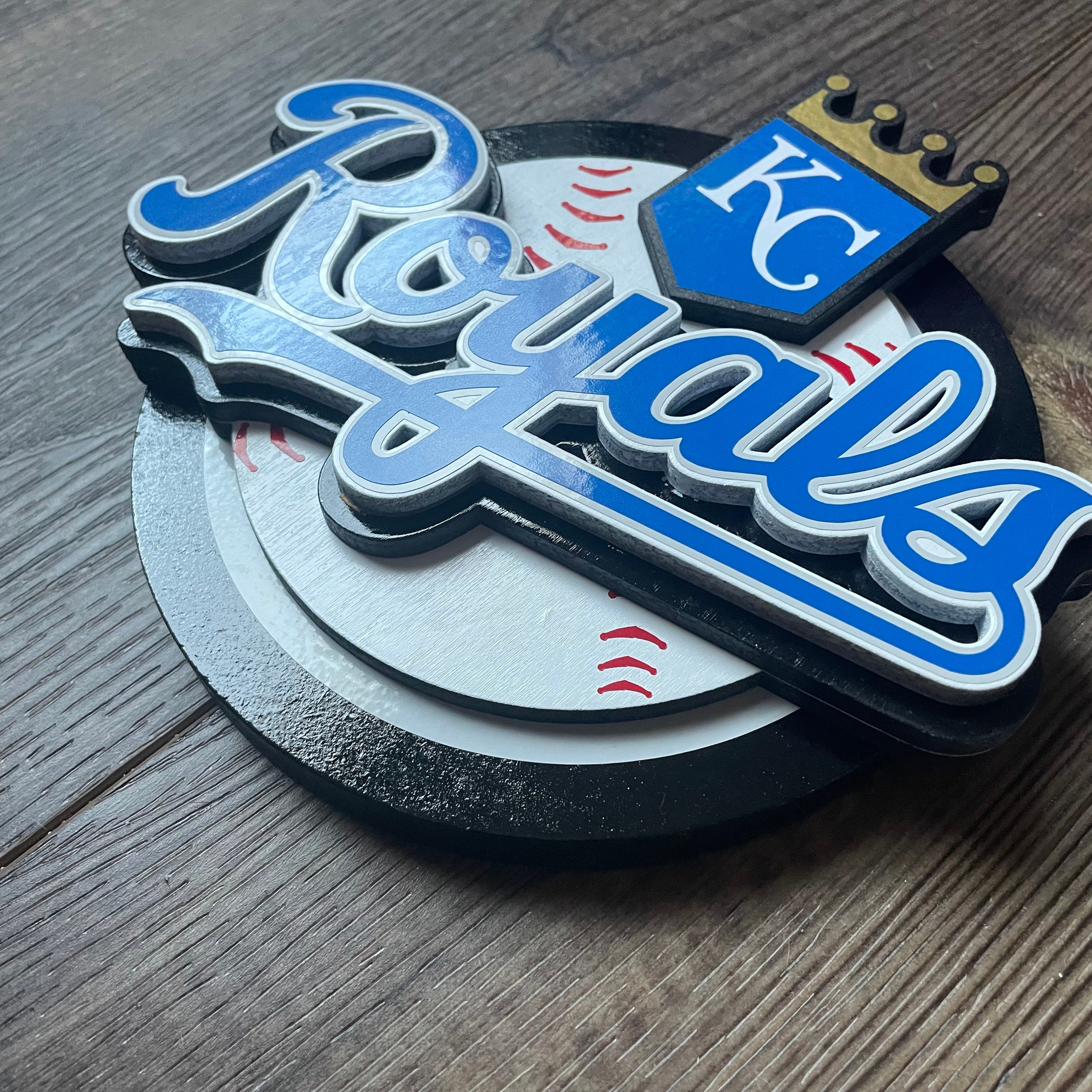 KC Royals Sign 3D Wall Art Stacked Relief Sports Art | Etsy