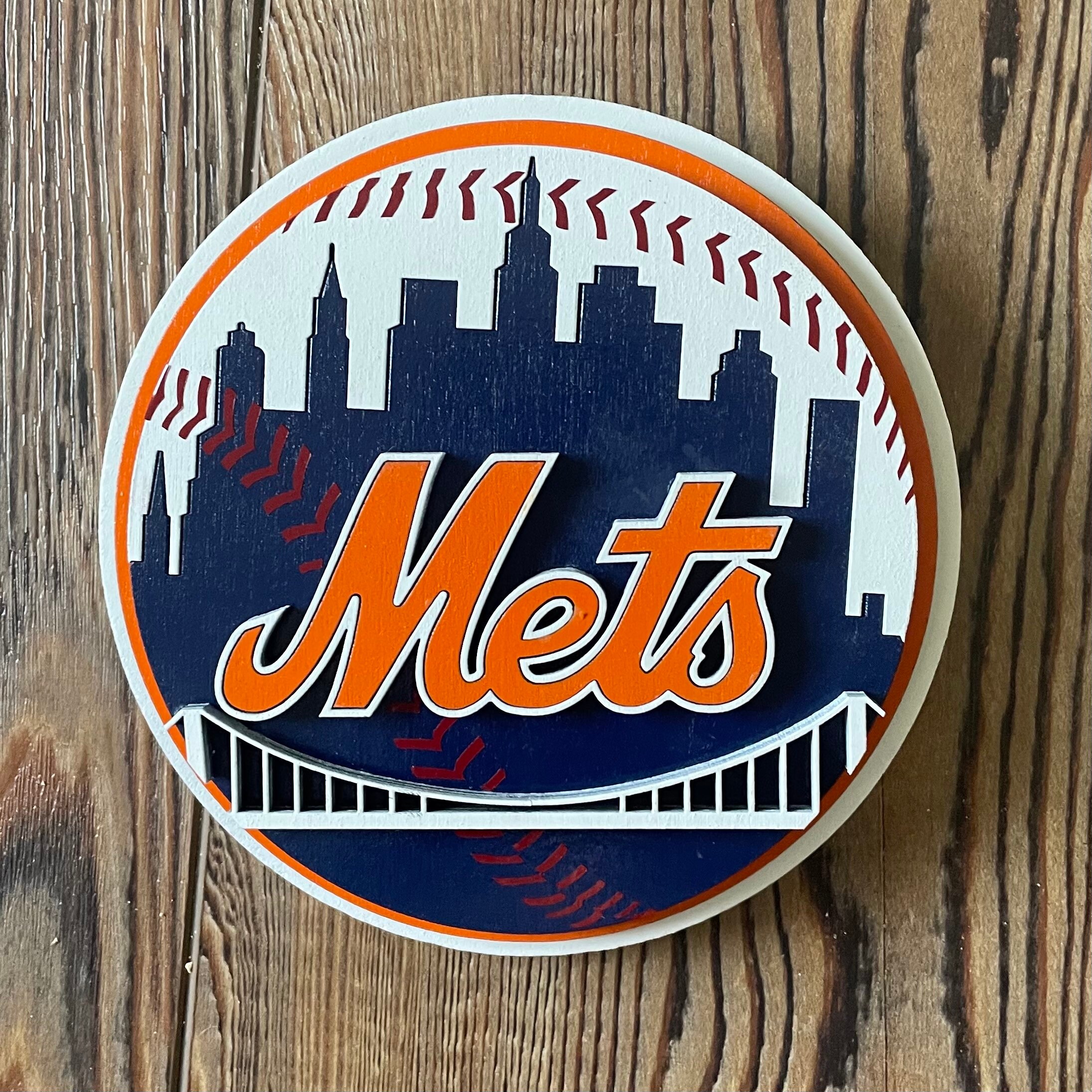 Mets Wall Art 3D Wood Sign New York Mets Sign - Etsy