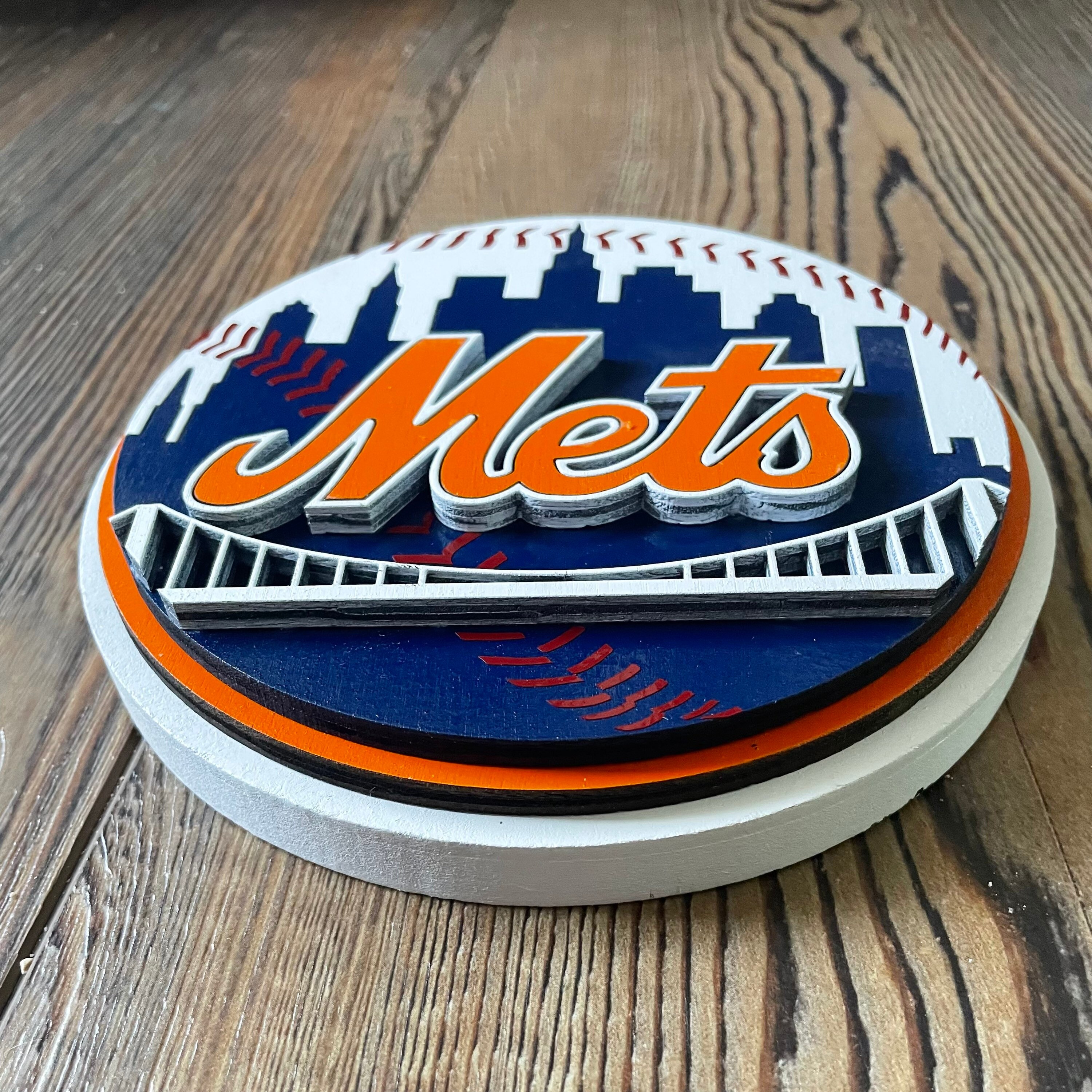 Mets Wall Art 3D Wood Sign New York Mets Sign - Etsy