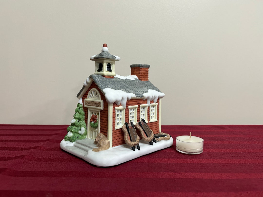 P0427 Partylite Schoolhouse Tealight Candle House Original Release - Etsy
